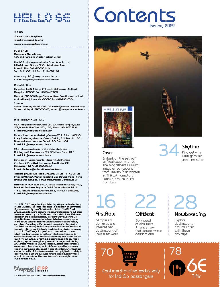 Hello 6E January 2022: India The Traveller within