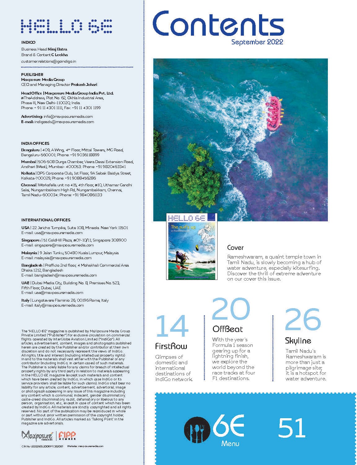 Hello 6E September 2022: The Surf’s up in Rameshwaram