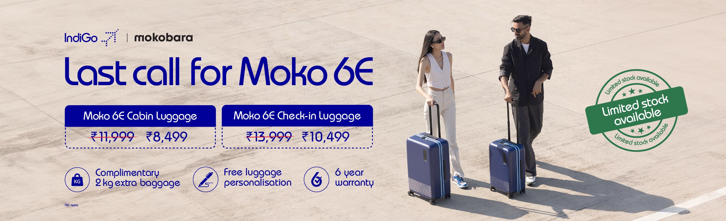 IndiGo X Mokobara - Moko 6E Luggage